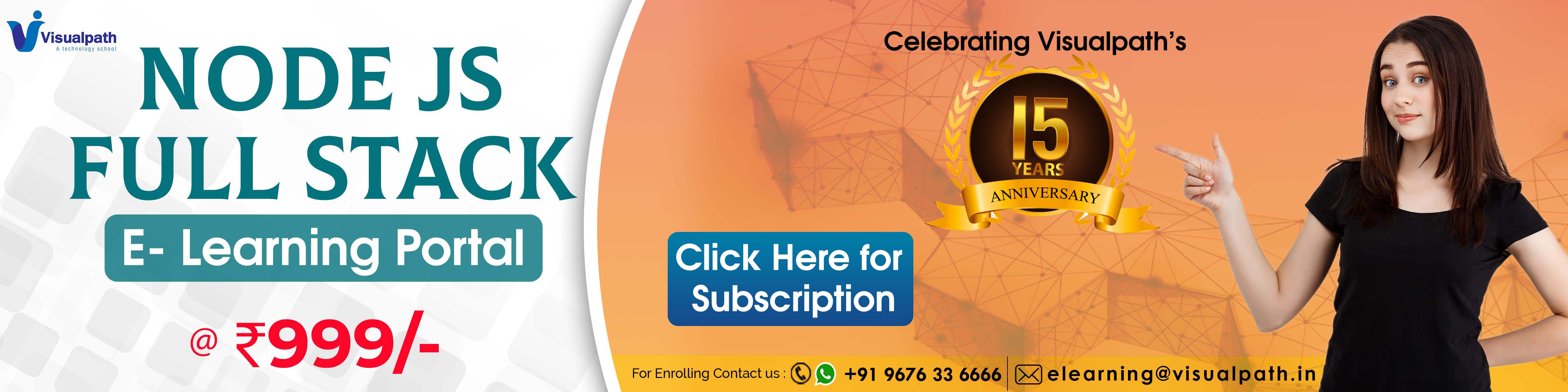 NodeJS Fullstack E-Learning Portal | Visualpath